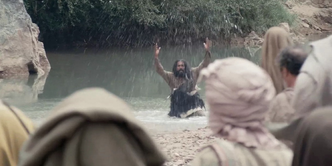 John the Baptist with Jesus at the Jordan River, from The Lumo Project ...